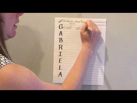 Acrostic Name Poem