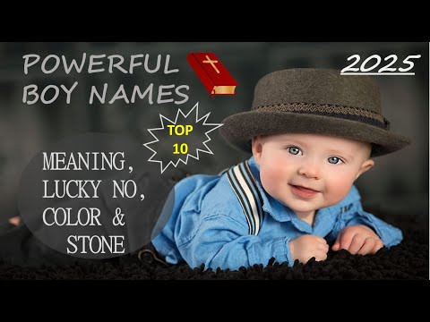 Top 10 Christian Baby Boy name 2025 | Biblical Boy Name with meaning | Noms Chretiens de babe Garcon