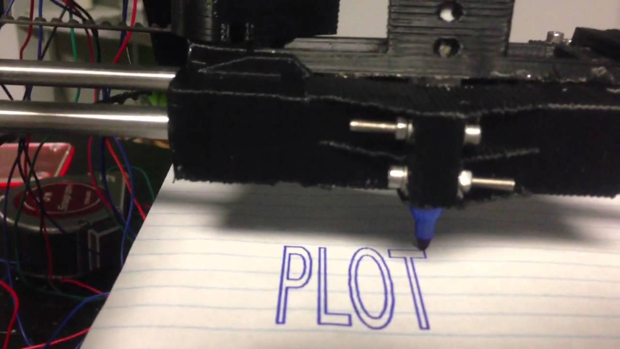 reprap prusa printed frame plotting