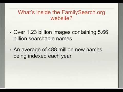 Inside FamilySearch.org Revealed - James Tanner