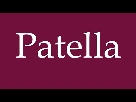 How to Pronounce ''Patella'' Correctly in German