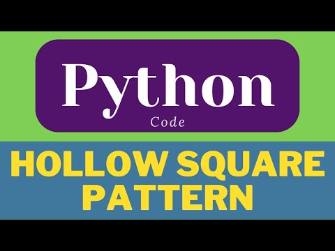 Hollow Square Pattern in Python * Pattern Program in Python * #shorts #python #ytshorts #education