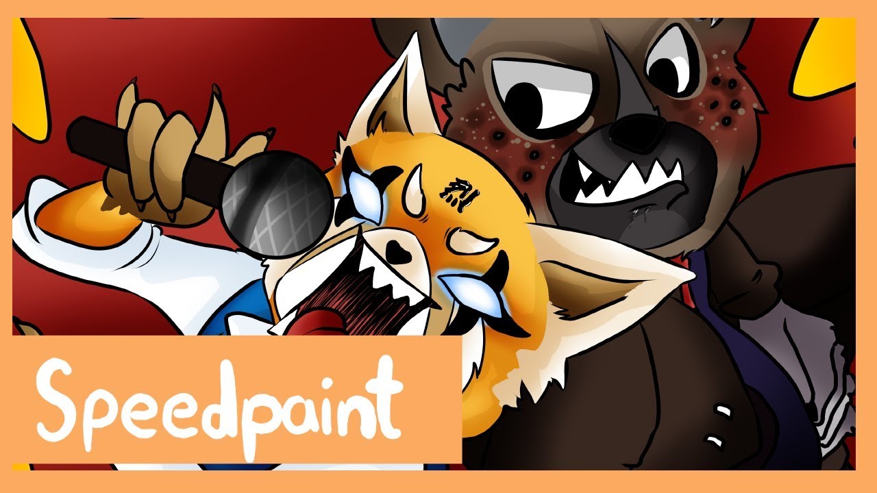Speedpaint - Retsuko and Haida (Aggretsuko Fanart)
