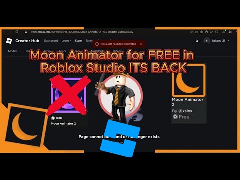 How to Get Moon Animator for FREE in Roblox Studio ITS BACK 2025