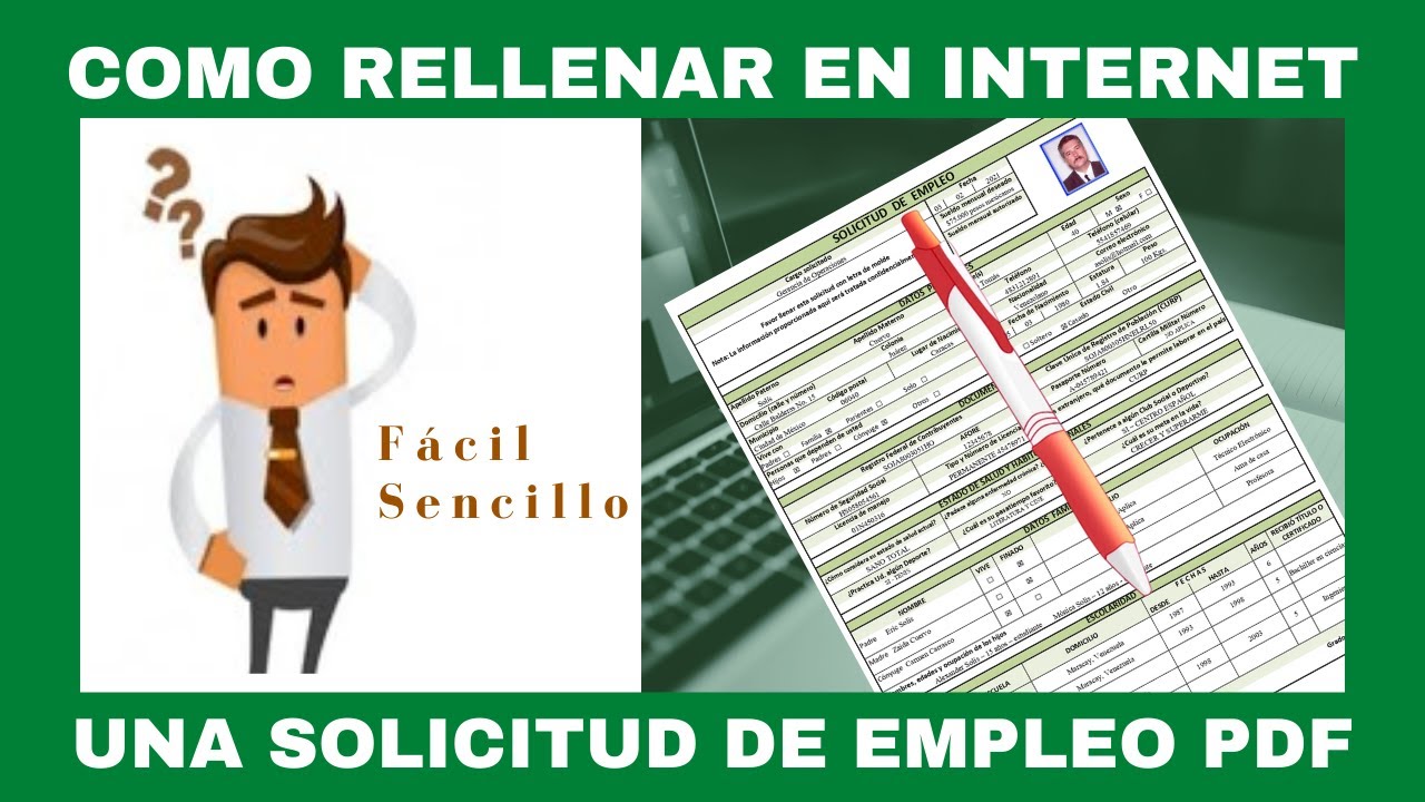 Como Llenar un Formato de Solicitud de Empleo por Internet