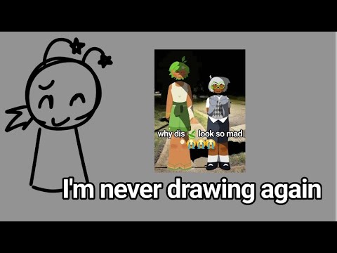 quick speed paint!! // "Why this guy so mad" meme w/ Leafy and Golf Ball
