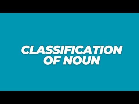 Understanding Noun Classification
