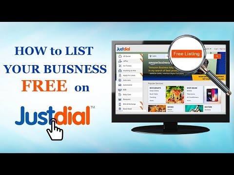 how to List your business on just dial free