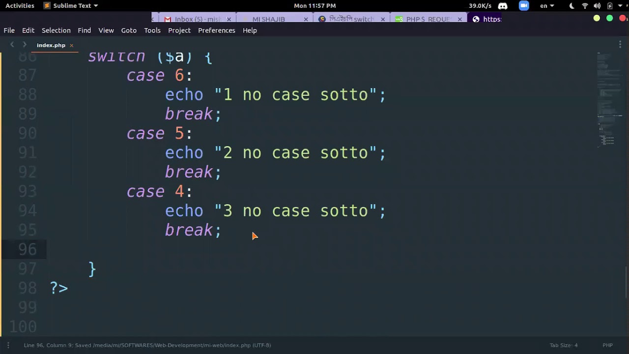 PHP Control Statement (if, if...else, switch, while, do..while,for)
