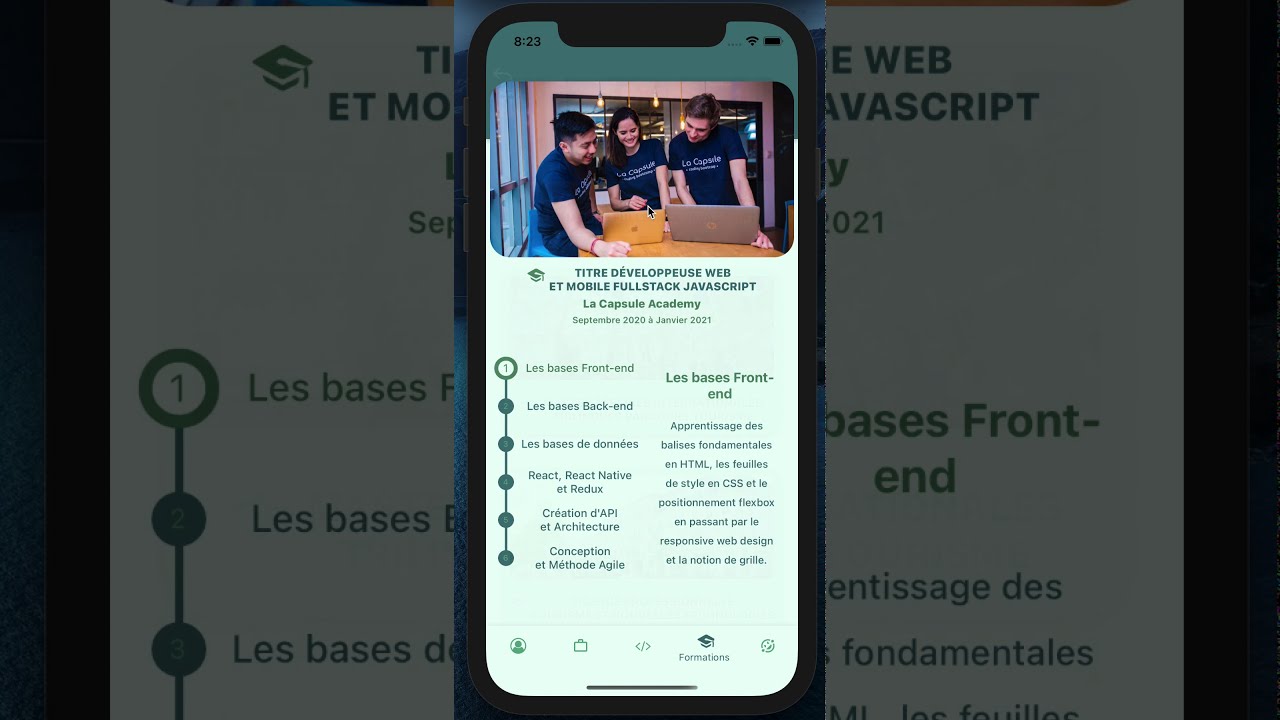 Application React Native CV