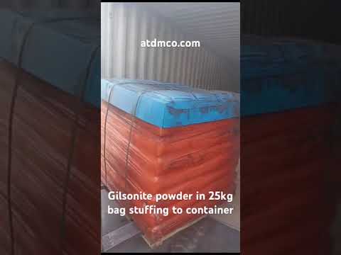 Gilsonite powder for drilling mud additives and fluid loss control also cementing in 25kg bag