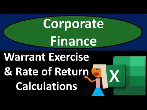 Warrant Exercise & Rate of Return Calculations 1927