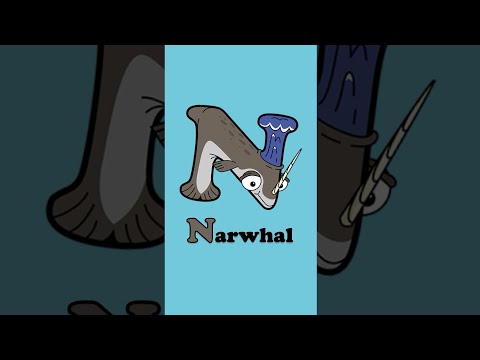 Animals that start with N - Newt, Narwhal, Numbat, Nighthawk, Nutria #Shorts