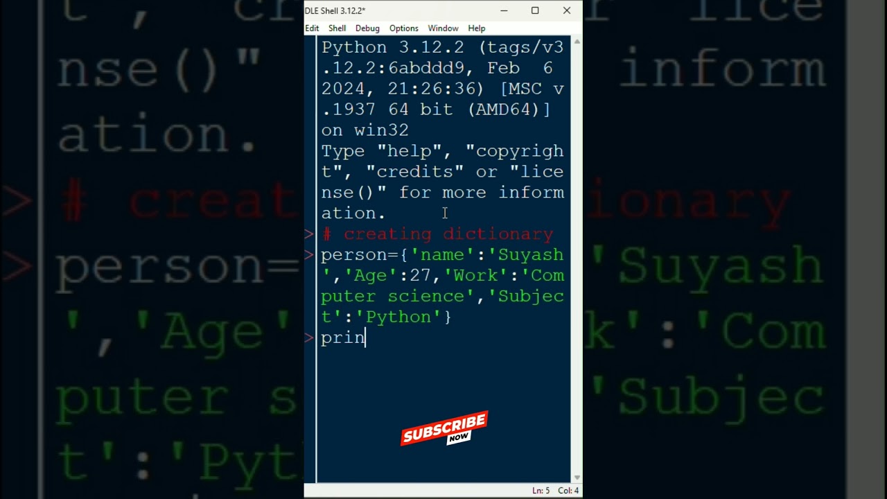 Python tutorial of dictionaries part 3 #coding #python #programming #developer #python3 #codelife
