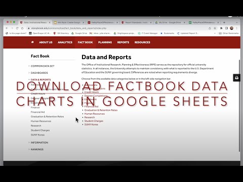 Create Google Sheets Visualizations from SBU Data Part 1: Download Data, Create Basic Chart