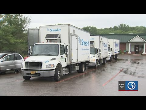 VIDEO: Nutmeg State Financial Credit Union hosts annual SHRED IT event Saturday