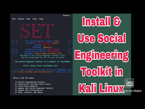 Social Engineering Toolkit (SETOOLKIT) Install and Use in kali linux, #kalilinux #setoolkit