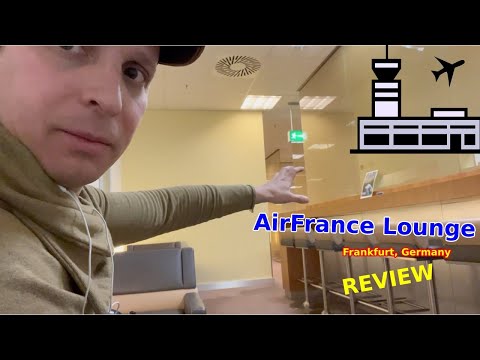 AirFrance Lounge in Frankfurt, Germany - Review