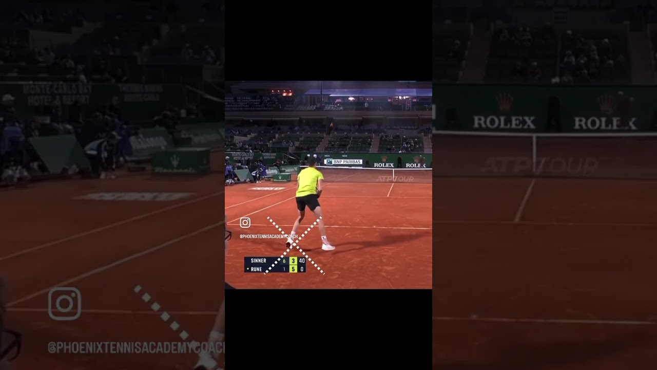 #janniksinner vs #holgerrune demonstrate the Spanish X drill in action!! ......#tennis #tenis