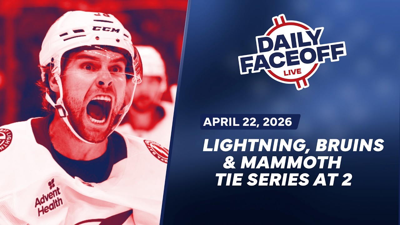 Lightning, Bruins & Mammoth All Even Up First Round Series | Daily Faceoff Live