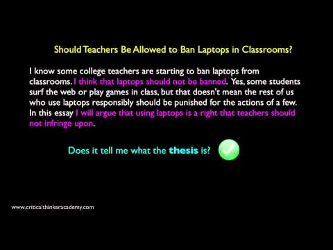 Analyzing a Sample Argumentative Essay: The Introduction