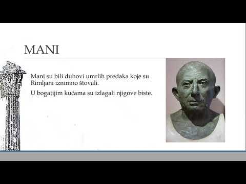 Latinski jezik - Lari, Mani, Penati