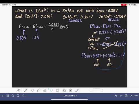 44: Using the Nernst equation