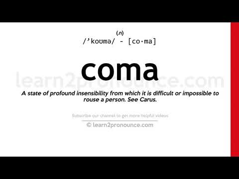 Aussprache Koma | Definition von Coma