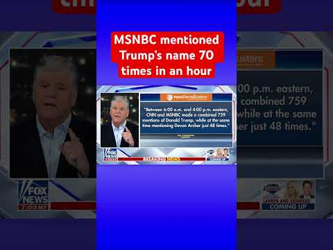 Hannity: The media can’t stop talking about Trump #shorts