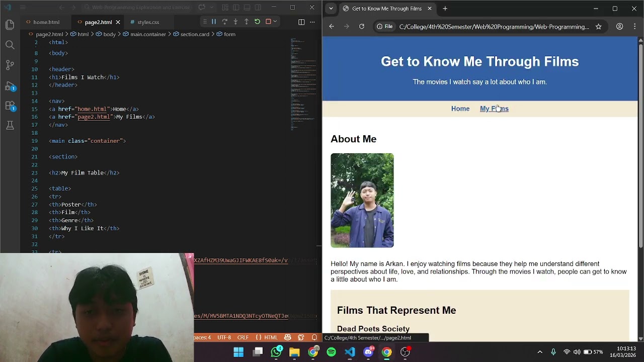 Web-Programming Exploration and Exercise Task 1