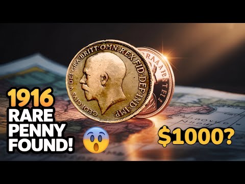 🪙 1916 British Penny FOUND! King George V's Rare Coin Worth $1000+? 😲