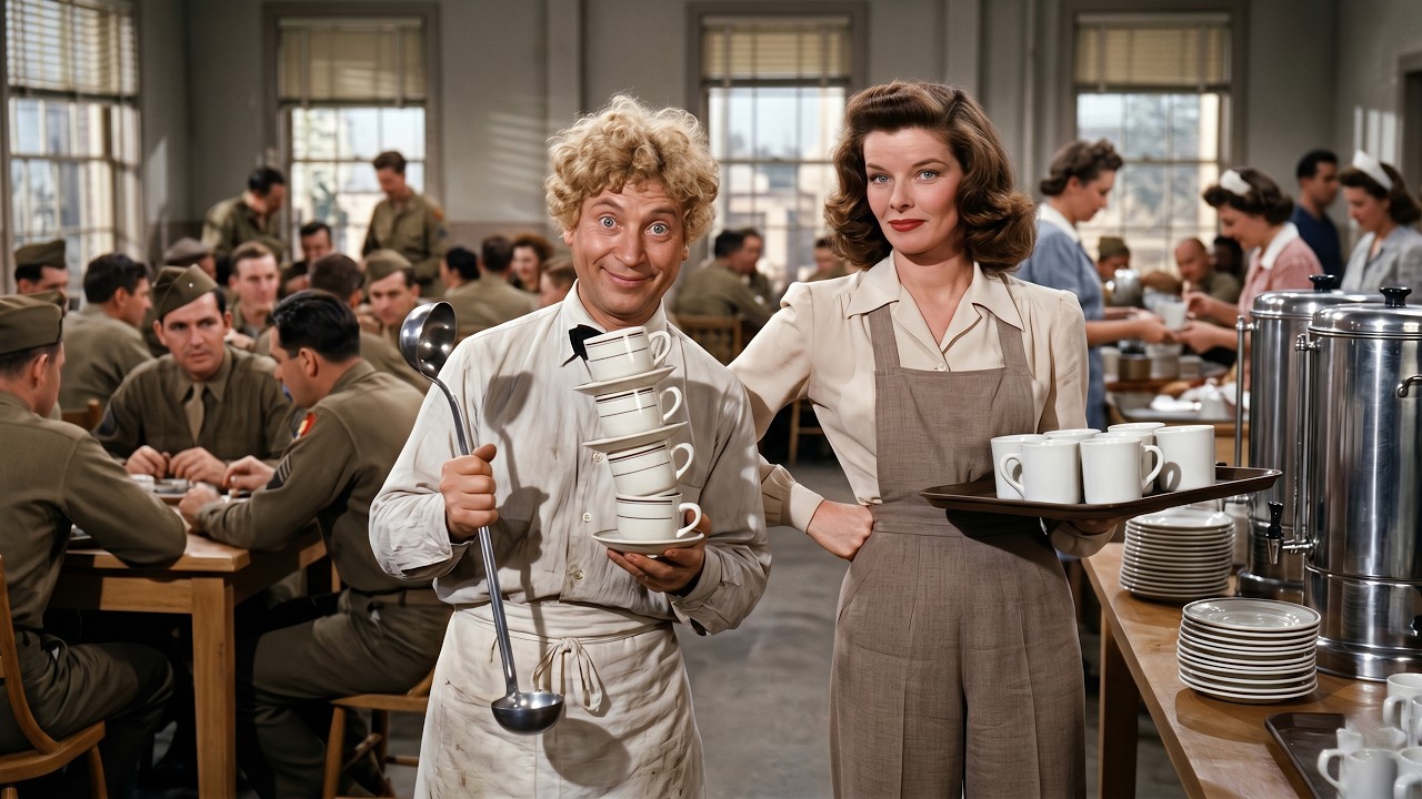 Stage Door Canteen (1943) | Katharine Hepburn & 80+ Legends | WWII Classic Romance Full Movie