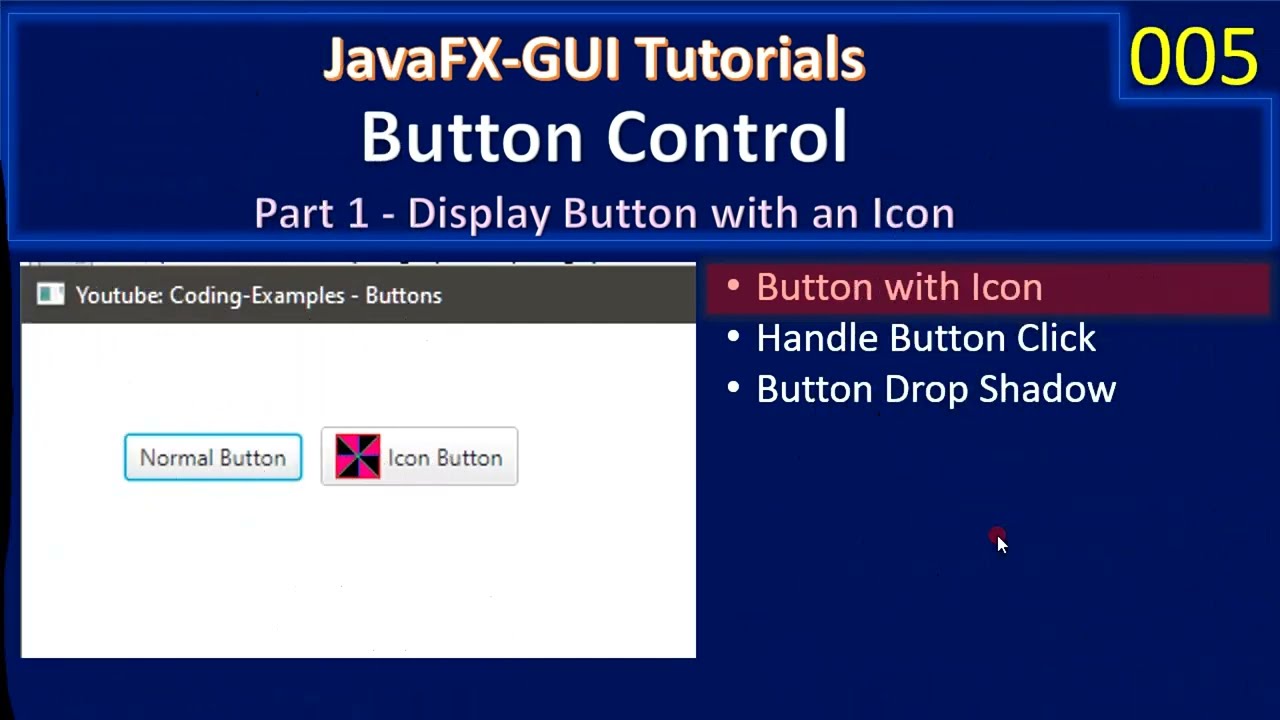 JavaFx Button| Part 1 - Button with Icon | JavaFx GUI Tutorial #005