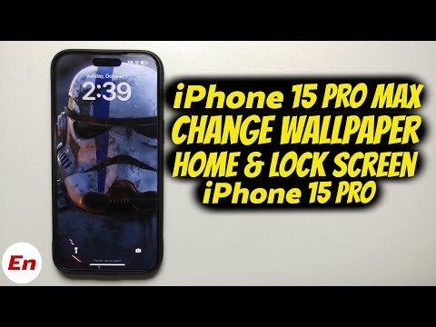 iPhone 15 Pro Max | How to Change Wallpaper on Lock Screen & Home Screen | iPhone 15 Pro