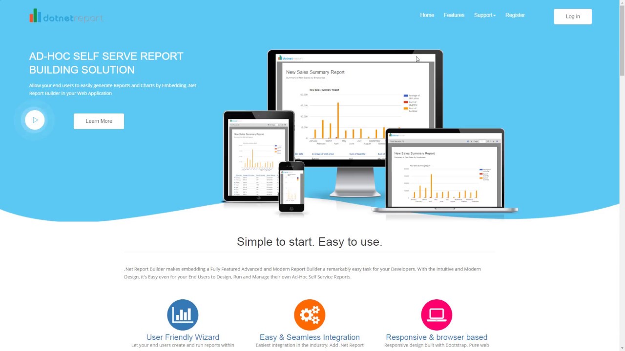 New Dashboard Feature - dotnet Report Builder