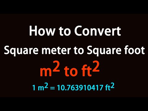 How to Convert Square meter to Square foot?
