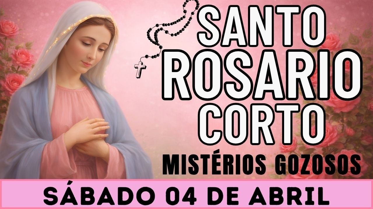 Santo Rosario Corto de hoy Sábado 4 de Abril | Misterios Gozosos | Por los que Cuidan a sus Mayores🌹