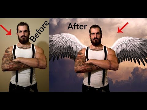 How To Add Wings In Adobe Photoshop CS6 2019.