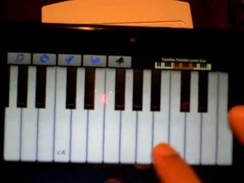 First impression review of the Piano Melody Pro app for Android (on-camera demonstration)