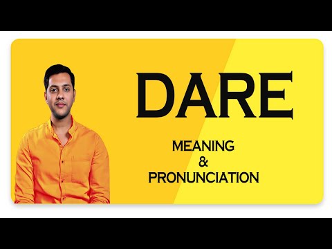 Dare - Meaning & Pronunciation Word World Audio Video Dictionary