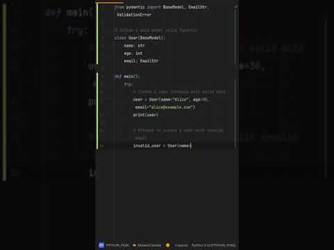 How can Pydantic enhance data validation? Transform Your Data with Pydantic in Python!