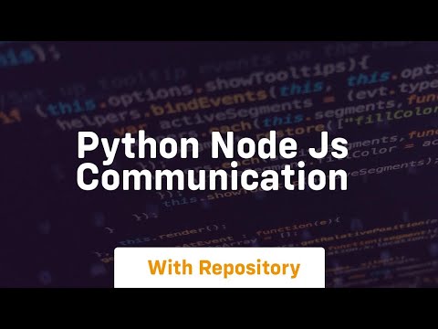 python node js communication