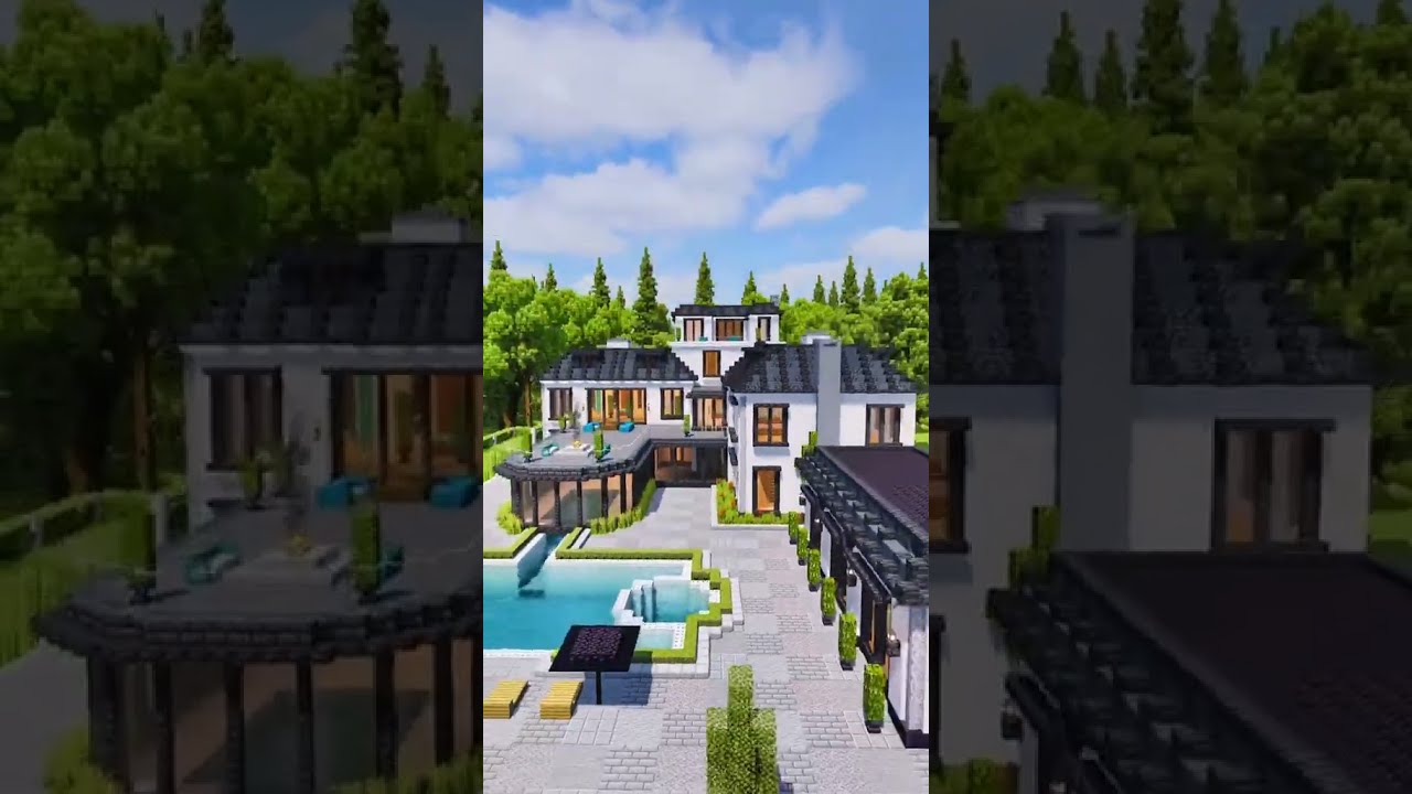 Building a Modern Mansion in Minecraft!