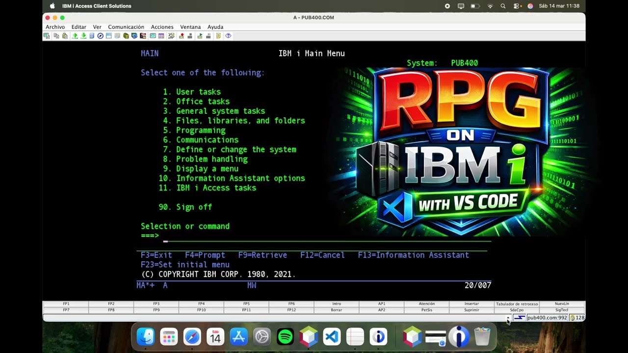 Learn RPG on IBM i with VSCode. Connecting to the IBM i