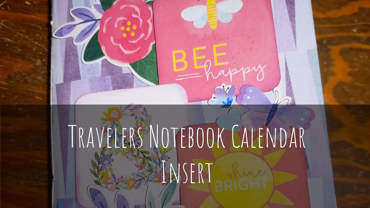 Travelers Notebook Calendar Insert