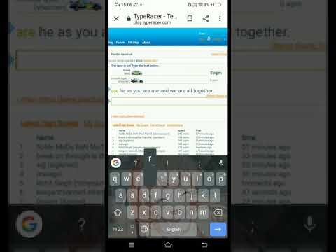 TypeRacer - 114WPM mobile