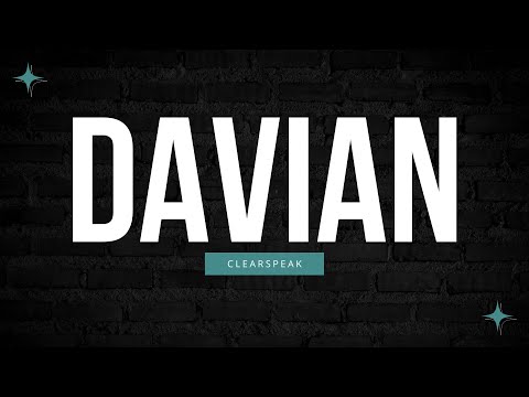 How to say Davian correctly! || Clearspeak Pronunciation Guide