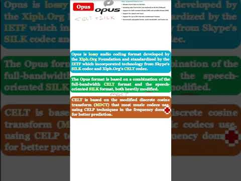 What is Opus Audio Codec|Opus Audio Codec| Why Opus Codec is Popular