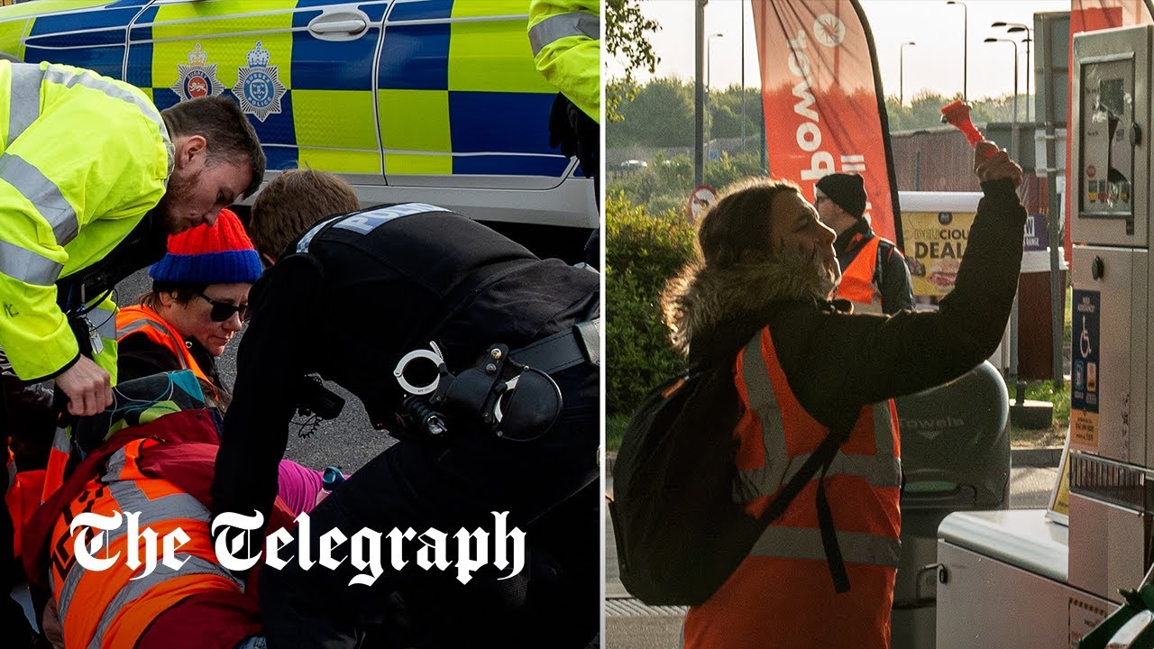 Just Stop Oil ‘poster boy’ among saboteurs in M25 petrol pump protest