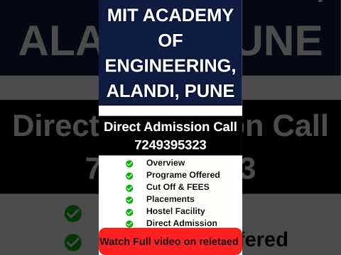 MIT academy of engineering alandi pune | Placements | Review | MIT engineering college alandi